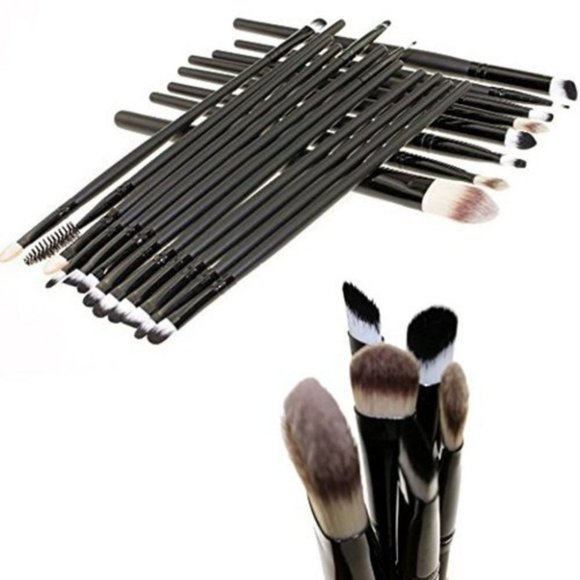 Makeup | New 2pc Black Pro Makeup Brush Set | Poshmark